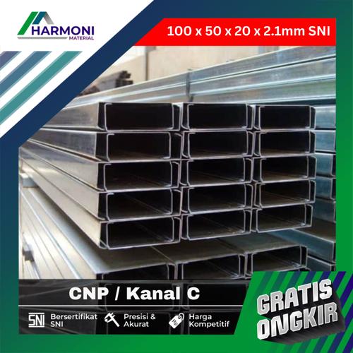 Jual Harga Besi CNP 100 x 50 x 20 x 2.1mm Panjang 6 Meter Kanal C ...