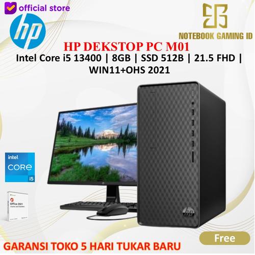 Promo PC HP Desktop M01-F3016d i5 13400 8GB 512GB SSD 21.5" FHD W11+OHS Cicil 0% 3x - Jakarta ...
