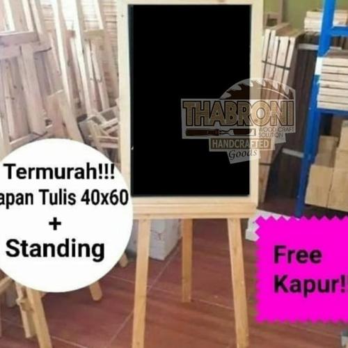 Jual Diskon Papan Tulis Kapur + Standing Tripot Papan Menu Cafe Papan ...