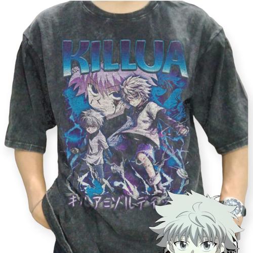 Jual Killua Zoldyck Hunter x Hunter Anime Vintage Wash Oversized T ...