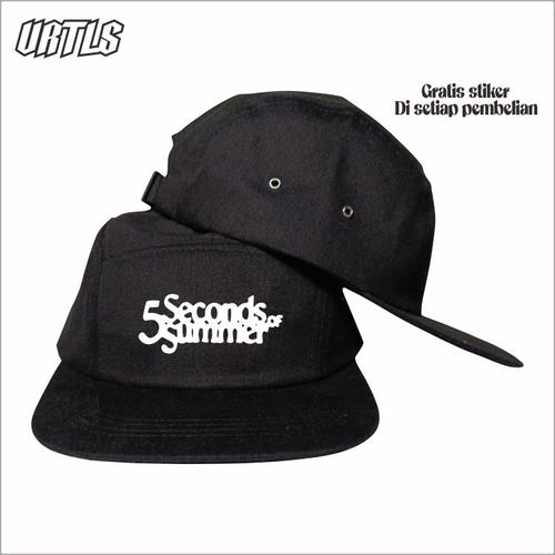 Promo Topi snapback Topi 5 panel pria wanita unisex Logo MUSIK 5 second ...