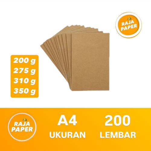 Jual Kertas Kraft Liner Ukuran A4 200 lembar 200 275 310 350 Gsm Gr ...