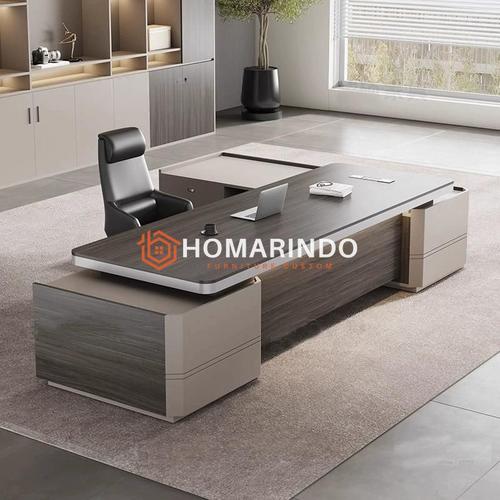 Jual Meja Direksi Minimalis Modern Mewah Model L Shape Bahan ...