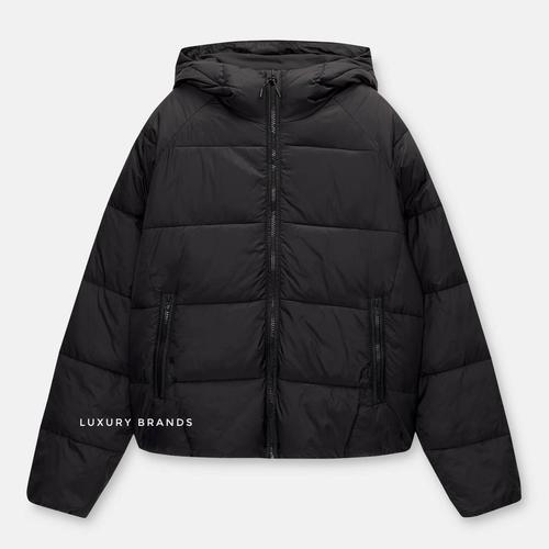 Jual Jaket Bulu Angsa PULL AND BEAR Original Basic Puffer Jacket Black - Kab. Garut - Brands.co ...
