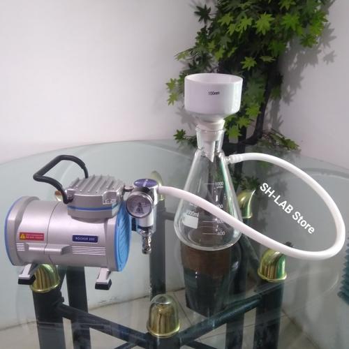 Jual Set Buchner Funnel Filtration 1000ml&100mm Plus Vacuum Pump Rocker ...