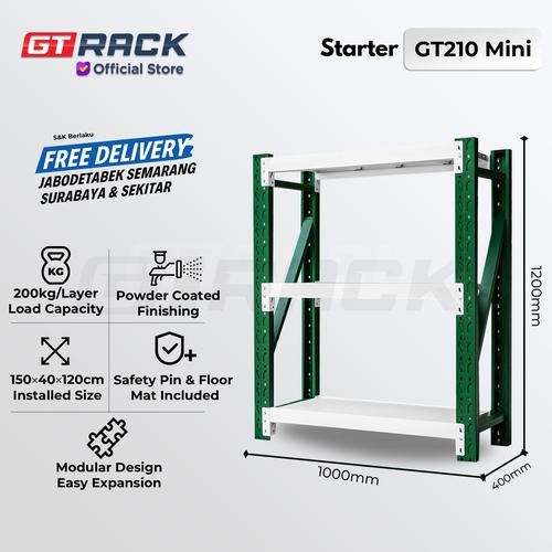 Promo RAK GUDANG BESI GT RACK GT210 MINI – WAREHOUSE RACK 200KG TINGGI ...