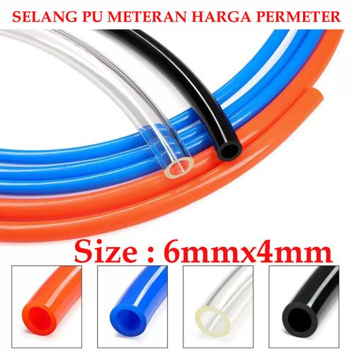 Jual Selang Pu (PollyUrethane) Ukuran OD 6mm x 4 mm Harga Permeter - Biru - Jakarta Barat ...