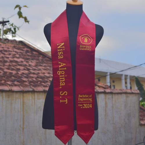 Jual SELEMPANG WISUDA KAIN SATIN PREMIUM - Kab. Malang - Selempang ...