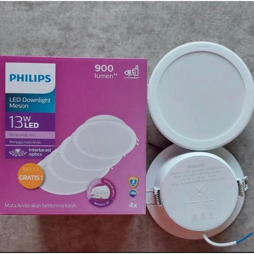 Jual philips downlight led meson pack paket isi 4 pcs 3,5w 5.5w 9 w 13 watt 17w 21w 24watt - 9w ...