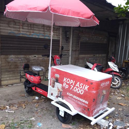 Jual gerobak kopi keliling sepeda listrik 2 pintu sekat 3 - Jakarta ...