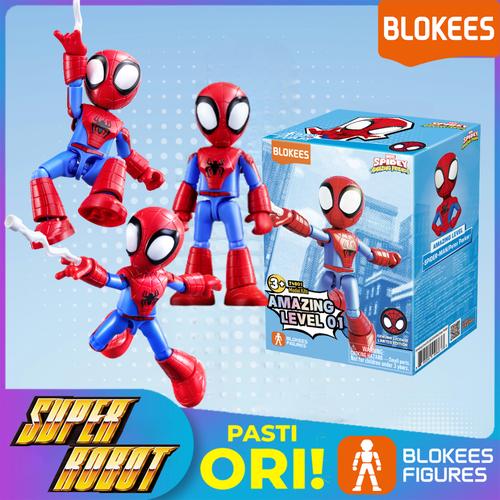 Promo BLOKEES Figure Marvel Spidey & Amazing Friends Level 01 - Spider ...