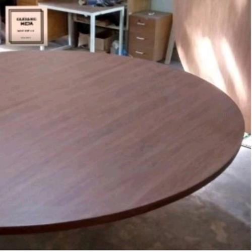 Jual Top table D180/tebal papan meja 36mm full daun meja model circular ...