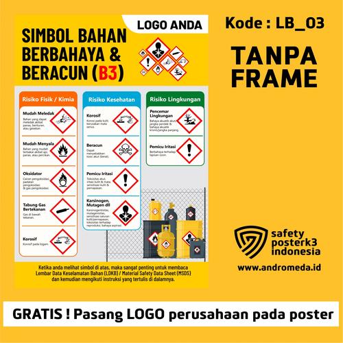 Jual Safety Poster Slogan K3 Ketahui dan Pahami Selalu Simbol Bahan ...