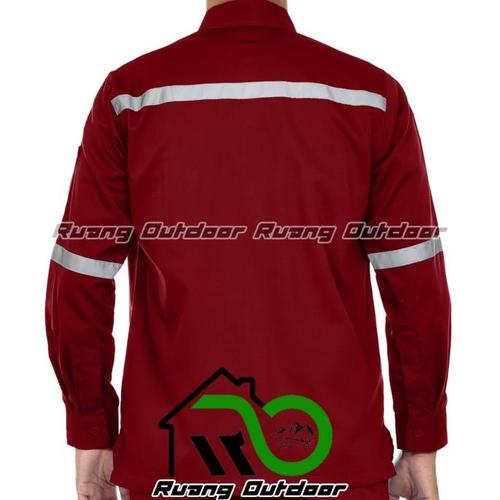 Jual Baju Kemeja Wearpack Safety K3 Pria Lengan Panjang Seragam Atasan ...