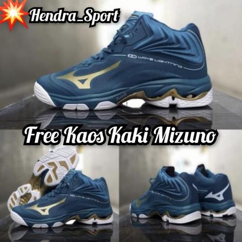 Jual MIZUNO WAVE LIGHTNING Z6 MID TERBARU IMPOR SEPATU VOLI MIZUNO - Blue Cyan z6, 44 - Kota ...
