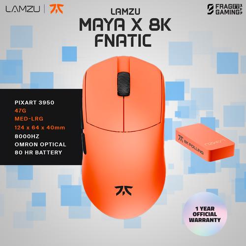 Jual Lamzu Maya X Fnatic 8K Gaming Mouse Wireless / MayaX / LamzuMaya ...