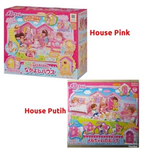 Jual Rumah Boneka Portable House Mell Chan Doll Design Bear Putih atau ...