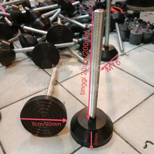 Jual kaki adjuster conveyor M16 x 15cm / adjuster foot table M16 ...