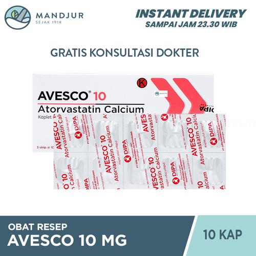 Jual Avesco 10 mg 10 Kaplet / Obat Kolesterol - Jakarta Pusat ...