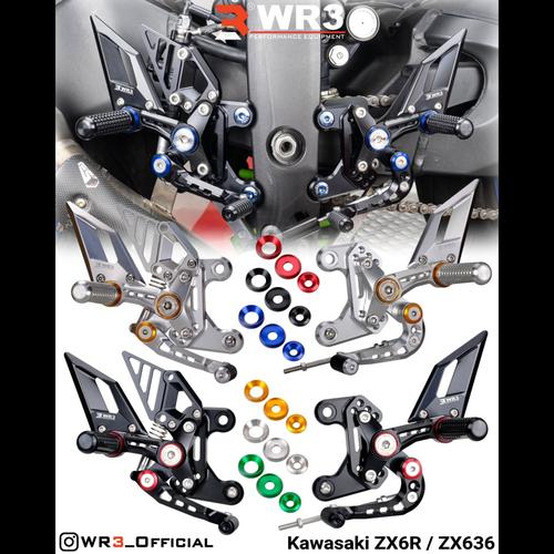 Jual Step Footstep Underbone WR3 RS Series Kawasaki ZX6R ZX636 - Kota ...