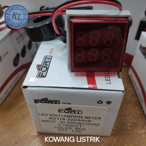 Jual Lampu indikator "LED" PILOT LAMP 22mm 220V RST V+A METER Kotak ...
