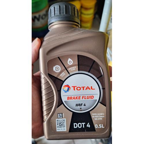 Jual TOTAL HBF 4 BRAKE FLUID DOT 4 SYNTHETIC MINYAK REM & KOPLING 0.5L ...