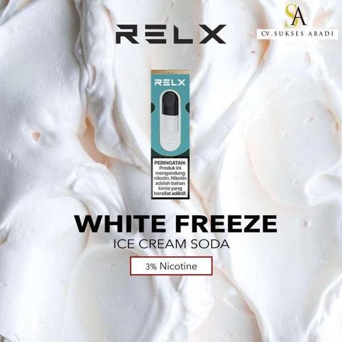 Jual Relx Vape Pod Pro Ceramic White Freeze (Es Krim Soda) / Ice Cream ...