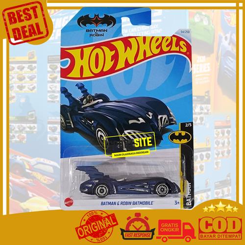 Promo Hot Wheels Batman & Robin Batmobile Biru Diecast Mainan Anak ...