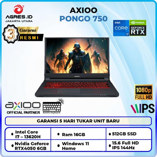 Promo Laptop Gaming Axioo Pongo 750 Intel i7 13620H RTX4050 6GB/ Ram ...