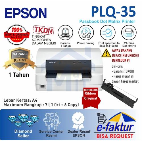 Promo Printer EPSON Dotmatrix Passbook PLQ-35 PLQ35 PLQ 35 penganti ...