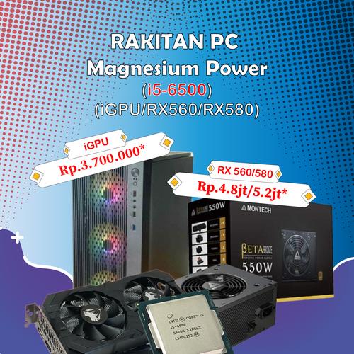 Jual Paket i5 Gen 6, Rakitan PC Magnesium Power (i5-6500 + Integrated ...