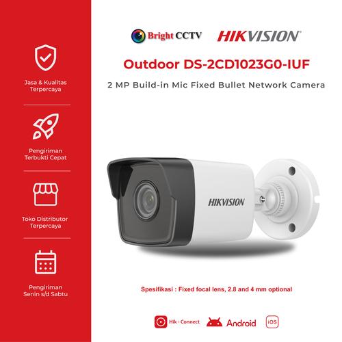 Promo DS-2CD1023G0-IUF - HIKVISION IP CAMERA CCTV NETWORK 2MP AUDIO Cicil 0% 3x - Kota Tangerang ...