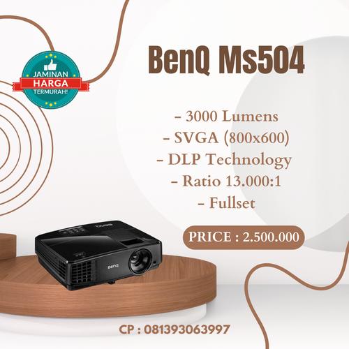 Jual Proyektor BenQ Ms504 3000 Lumens SVGA (800x600) DLP Tech 13.000:1 ...