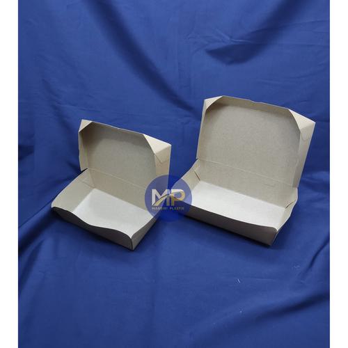 Jual KOTAK KERTAS PAPER LUNCH BOX PUTIH COKLAT KRAFT S M L - Putih ...