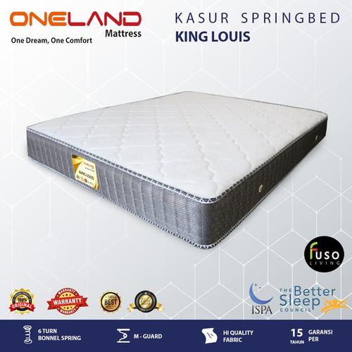 Jual KASUR SPRING BED ONELAND TIPE KING LOUIS + BANTAL GULING - 90 x 200, Putih - Kota Tangerang ...