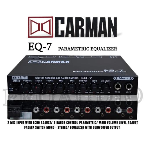 Jual Parametrik Equalizer Carman EQ 7 / EQ-7 - Preamp Carman EQ7 2 mic input - Kota Medan ...