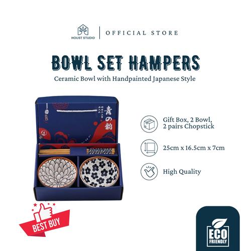 Jual Souvenir Mangkok Set Mangkok Keramik Handpainted Japanese hampers ...