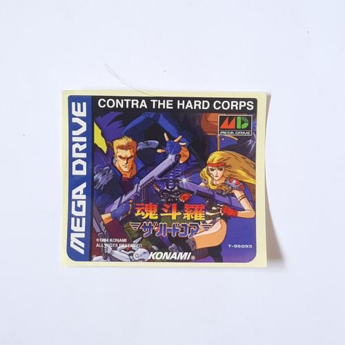Jual Stiker Label Kaset Sega Contra The Hard Corps Cover Game Jadul ...