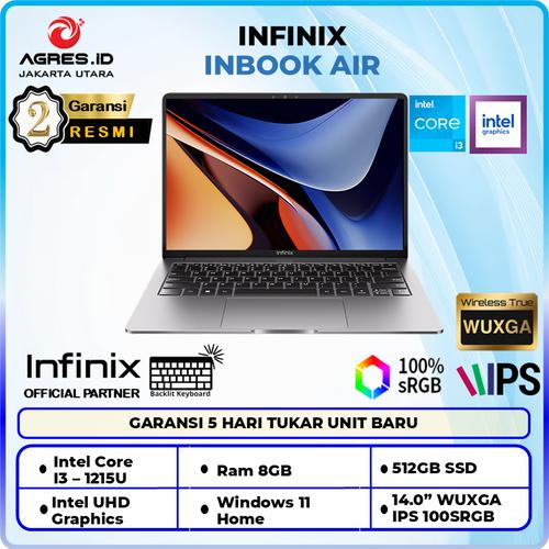 Jual Infinix Inbook AIR Core I3 Gen 1215U Ram 8GB 512GB Windows 11 14.0 ...