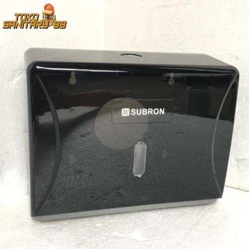 Jual tempat tissue / tissue dispenser / tempat tissue dinding hitam ...