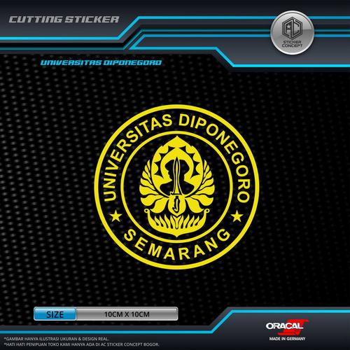 Jual Cutting Sticker Stiker Logo Universitas Diponegoro UNDIP Semarang ...