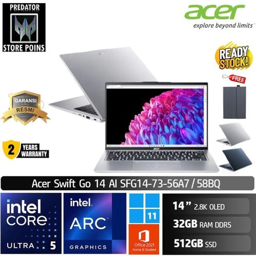 Jual ACER SWIFT GO 14 SFG14-73-56A7 EVO CORE ULTRA 5 125H WITH AI BOOST ...