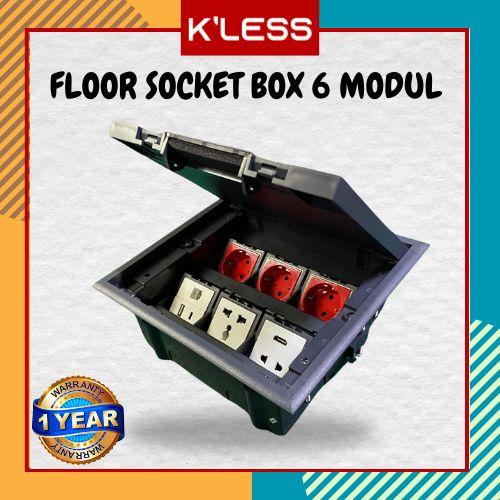 Promo Floor Socket Box Stop Kontak Lantai Tanam Floor outlet System 6 ...
