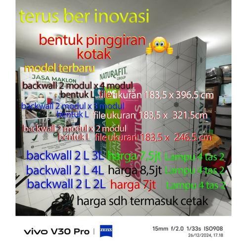 Jual Backdrop Portable 2 x 2 /Backwall portable / Backdrop portable ...