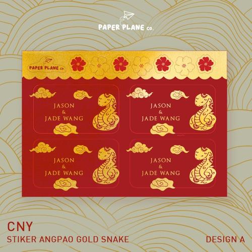 Jual Sticker Seal Angpao Imlek 2025 Year of Snake - Gold A - Jakarta ...