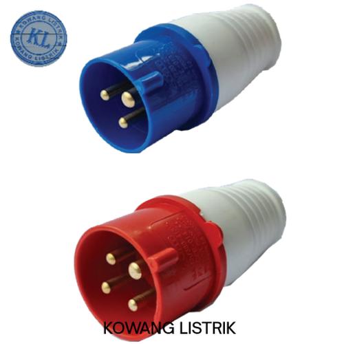 Jual Industrial PLUG type 013 3Pin 16A warna Biru FORT - Jakarta Barat ...