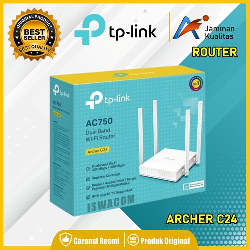 Jual TP-LINK Archer C24 AC750 Dual-Band Wi-Fi Router High Speed Wi-Fi - Kota Surabaya ...