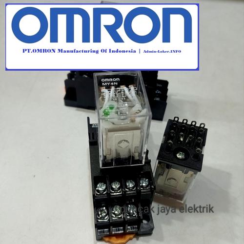 Jual relay Omron original my4/my4n 12vdc 14 kaki 5a set socket/relay ...