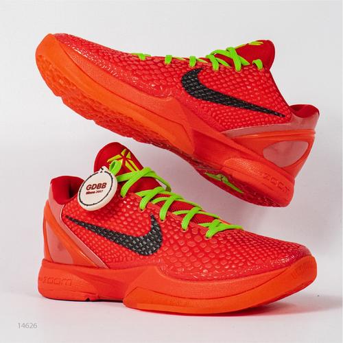 Promo Zoom Kobe 6 Protro Reverse Grinch 23 Bright Crimson Red Electric ...