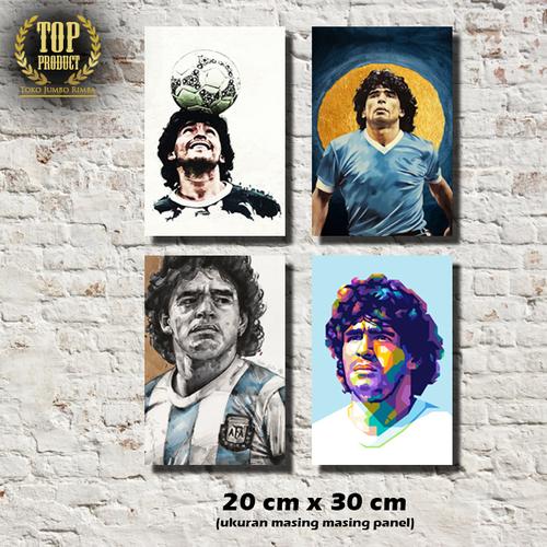 Jual Poster Maradona Pemain Sepak Bola Argentina (isi 4 Panels) uk ...
